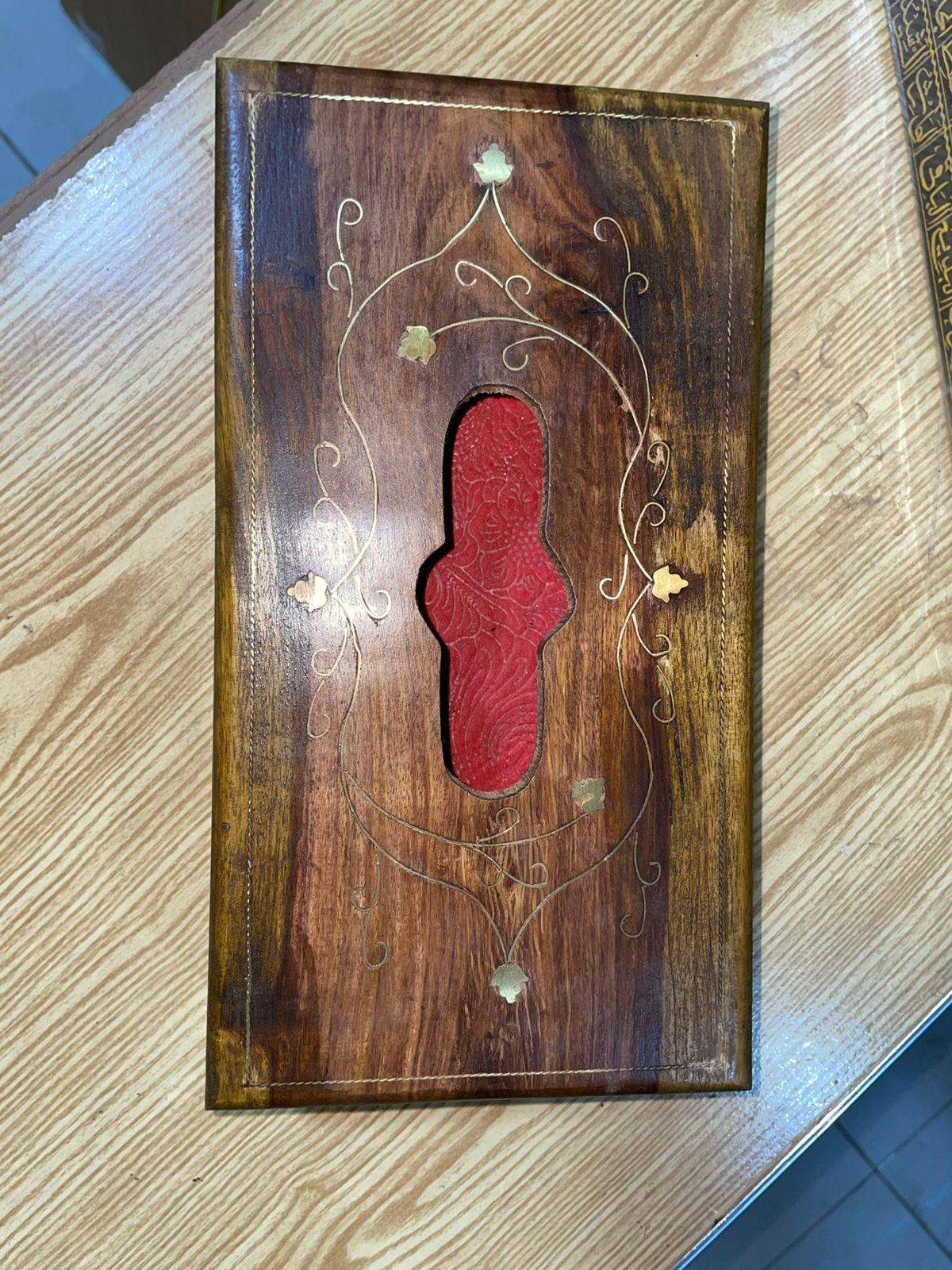 Sheesham Wood Inlay Tissue Box Holder | Handmade Napkin Cover – RobiShine